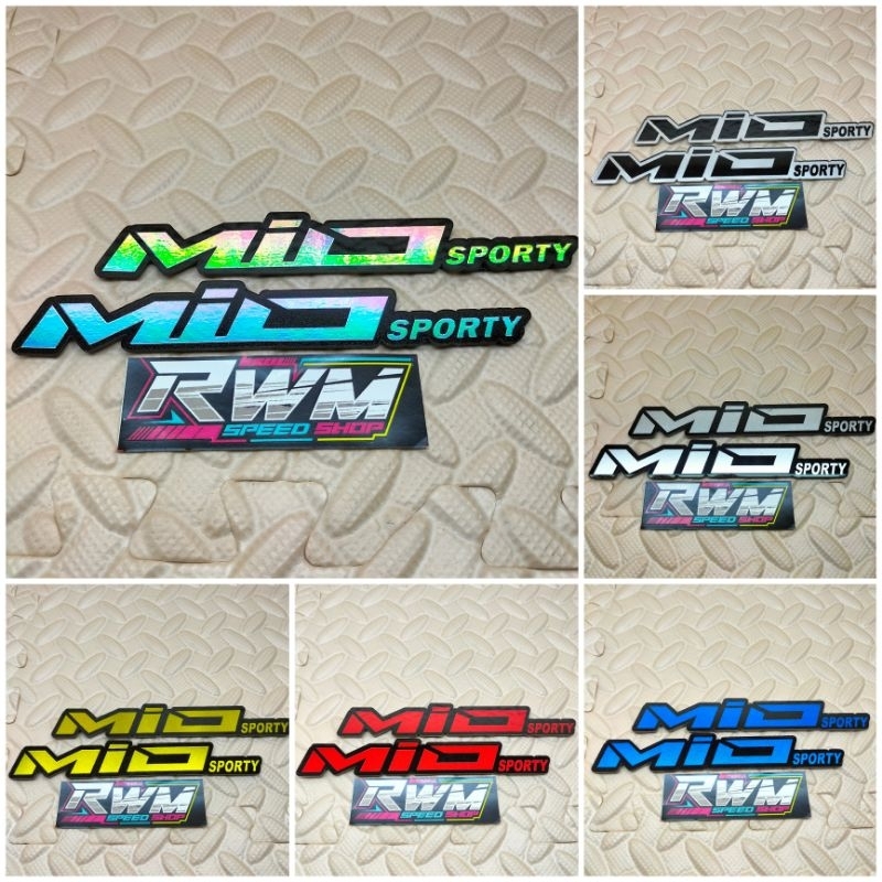 Jual Emblem Yamaha Mio Sporty Logo 3D Emblem Timbul Mio Sporty Akrilik ...