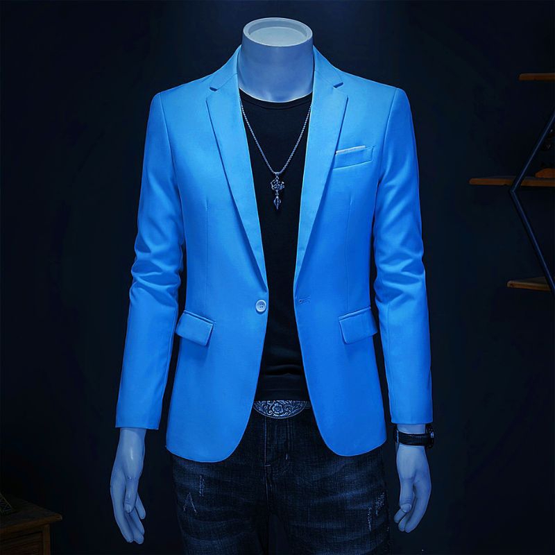 Jual Jas/blazer biru denim/jas pria biru muda-biru bca | Shopee Indonesia