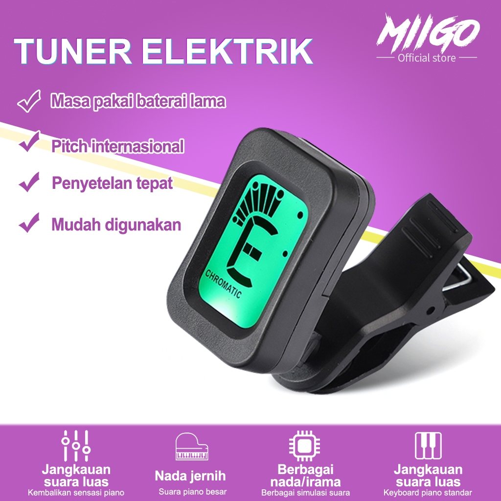 Jual Tuner gitar, tuner alat musik profesional, tuner elektrik ...