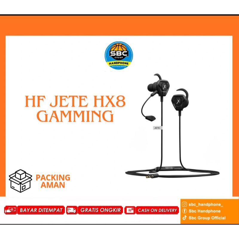 Jual HF JETE HX8 GAMING(garansi 2 tahun) | Shopee Indonesia