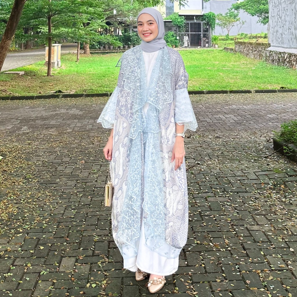 Jual NAMEERA Set Dress Outer Batik Modern Viscose dan Gamis Silk ...