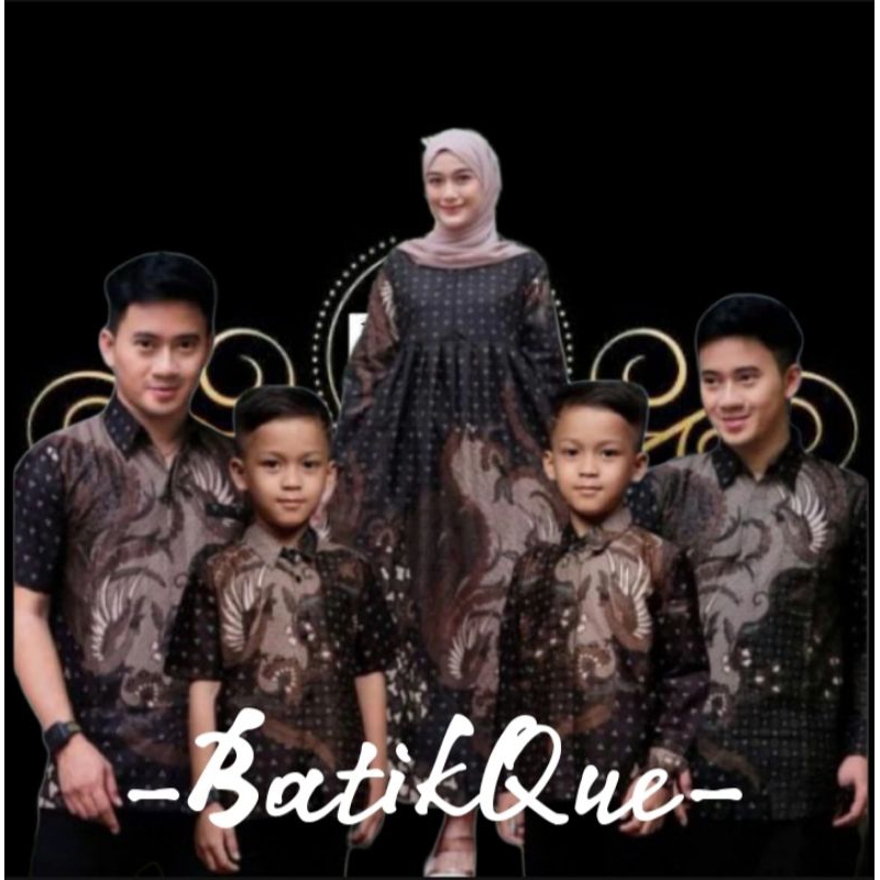 Jual Baju Batik Couple Keluarga ~ Couple Ayah Ibu Dan Anak Laki-Laki ...