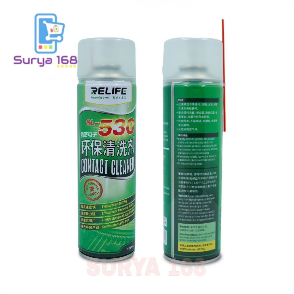 Jual CONTACT CLEANER RELIFE RL-530 550ML CAIRAN PEMBERSIH KACA LCD DAN ...