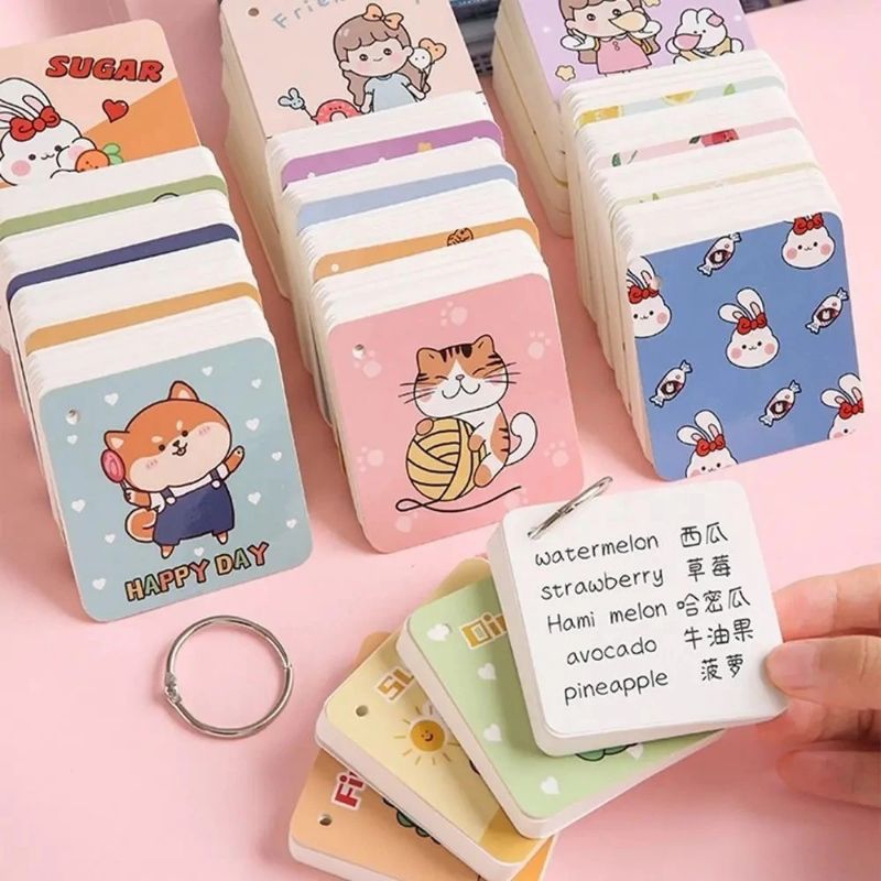 Jual Notebook Ring Mini Isi 80 Lembar Buku Note Gantung Karakter Lucu ...