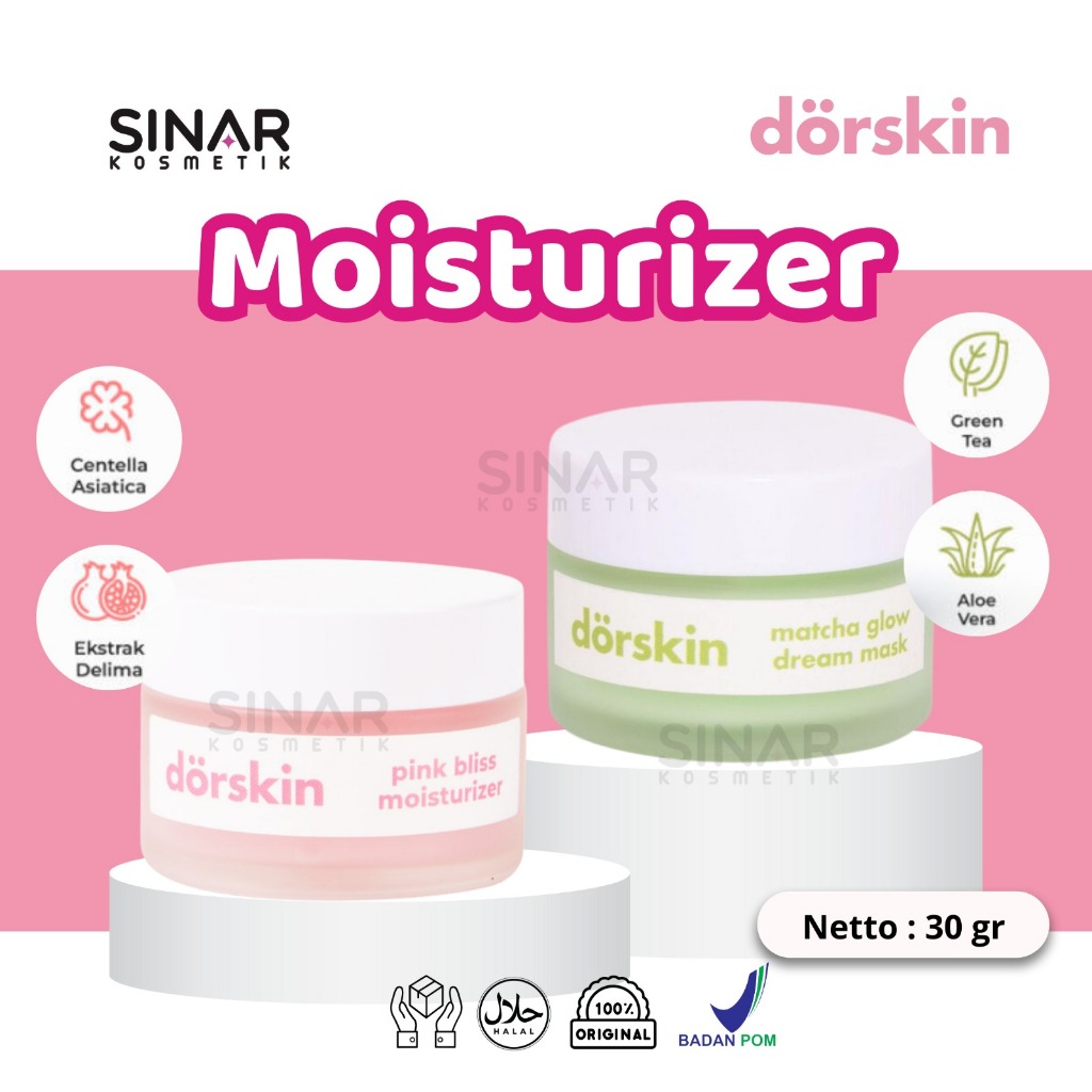 Jual Dorskin Moisturizer Series | Matcha Glow Dream Sleeping Mask ...