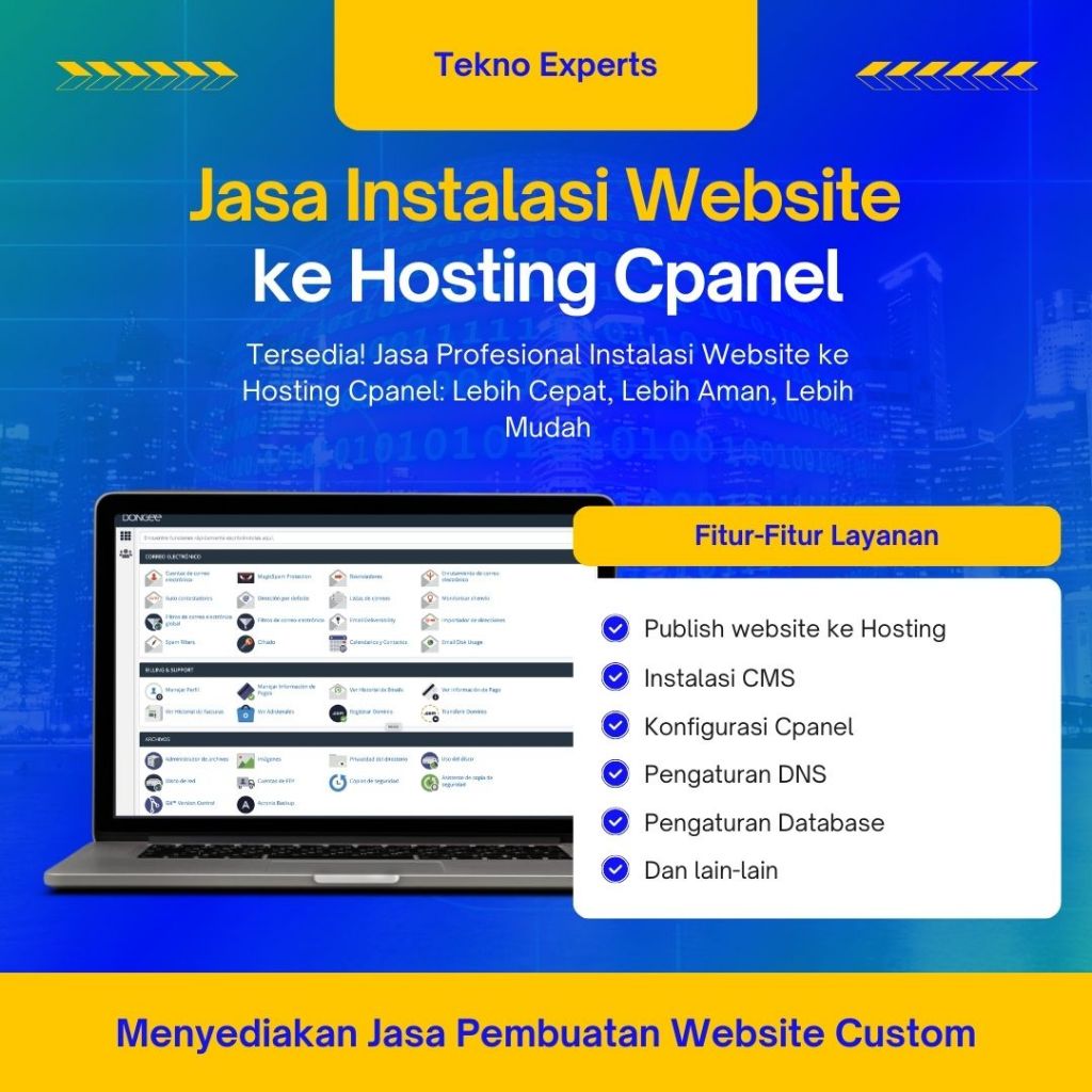 Jual Jasa Instalasi Website Ke Hosting CPanel | Shopee Indonesia