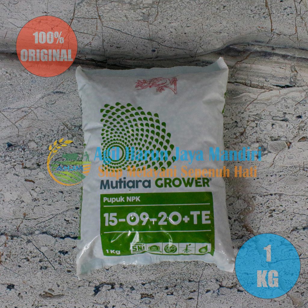 Jual Pupuk NPK MEROKE Mutiara Grower 15-09-20+TE 1 kg Original Kemasan ...