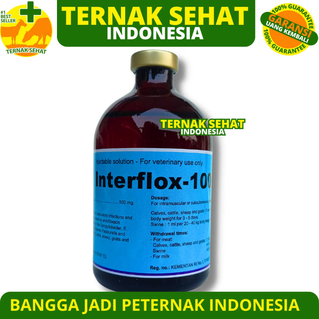 Jual INTERFLOX-100 100ML - Obat Antibiotik Pernafasan dan Pencernaan ...