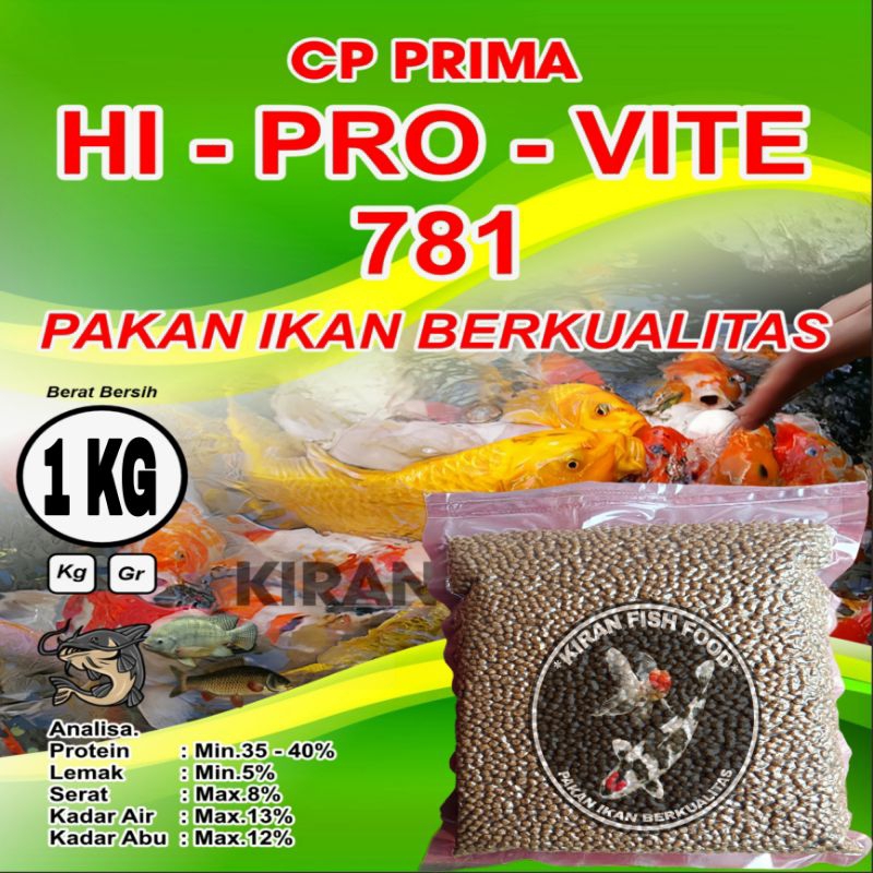 Jual PAKAN IKAN HI PROVITE 781 KEMASAN 1 KG | Shopee Indonesia