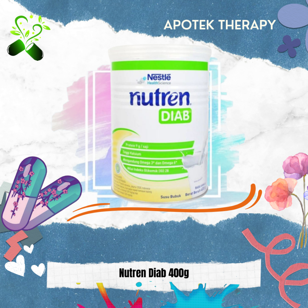 Jual Nutren Diab bubuk 400 gram | Shopee Indonesia