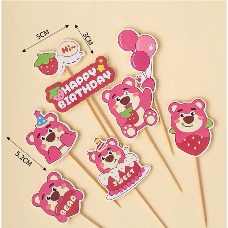 Jual TOPPER SET Ulang Tahun Happy Birthday Sanrio kuromi Lotso My ...
