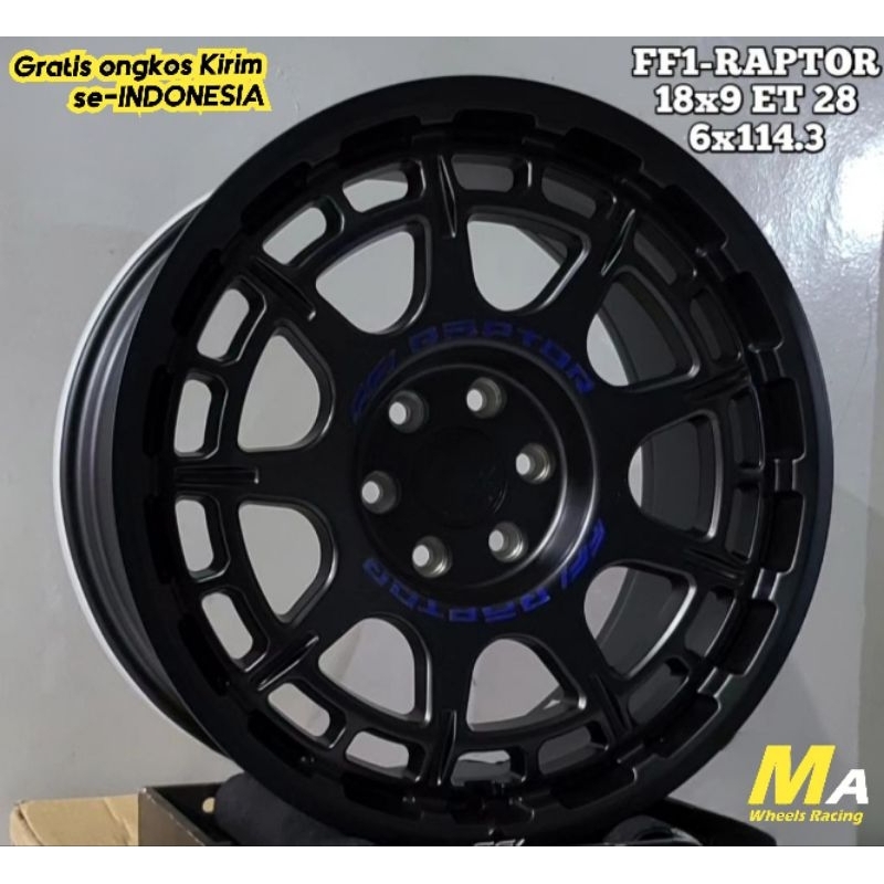 Jual velg mobil rally ring 18 RAPTOR FLOWFOARMING baut 6 R18 Velg mobil ...