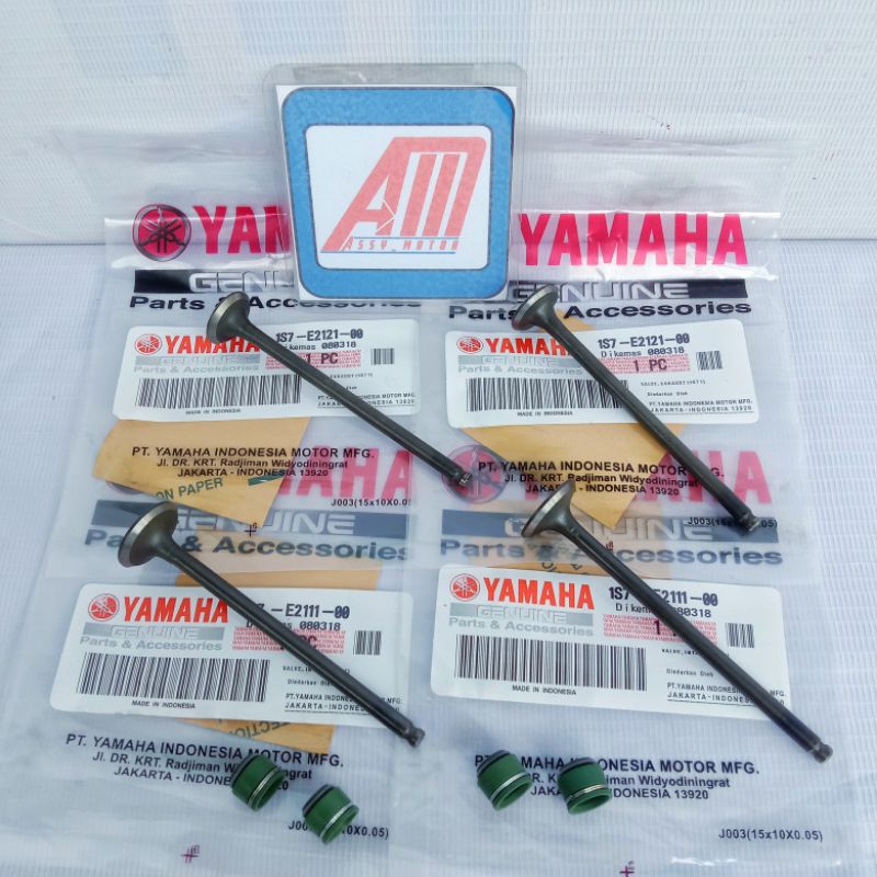 Jual Klep Set IN/EX+Seal Klep Vixion Old/Vixion new R15 R15 V2 Mx King ...