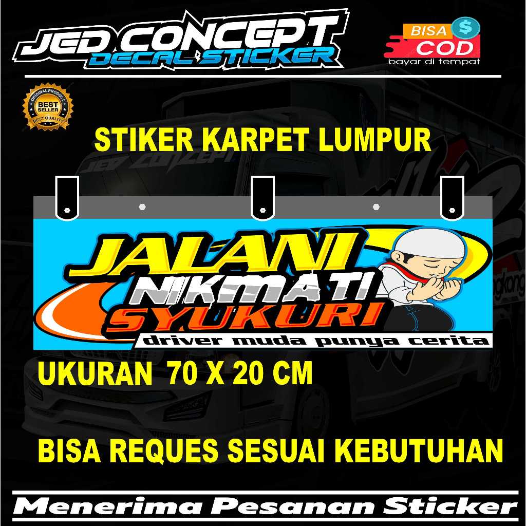 Jual stiker karpet lumur roda truck dan all pickup jalani nikmati ...