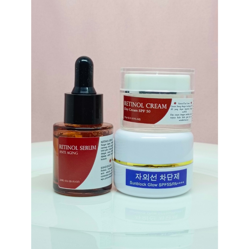 Jual PAKET RETINOL DAY 3 IN 1 Penghilang Flek Hitam Membandel ( Serum ...