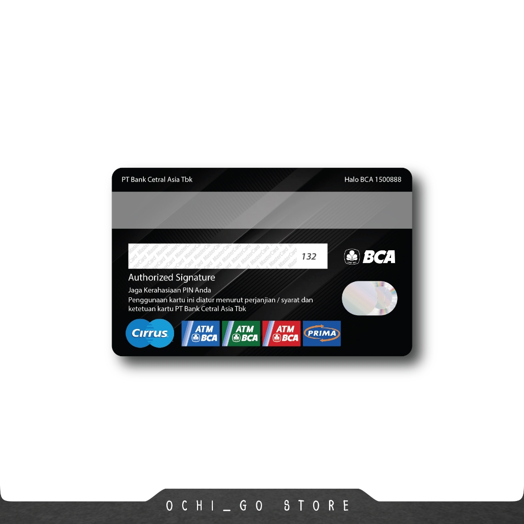 Jual Stiker Kartu Atm Garskin Skin Card Custom Bank BCA Prioritas ...