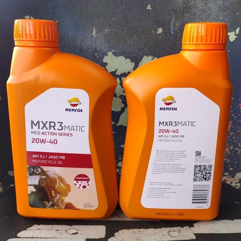 Jual Oli Repsol MXR Matic 20W-40 0,8 original 100% (Matic Yamaha ...