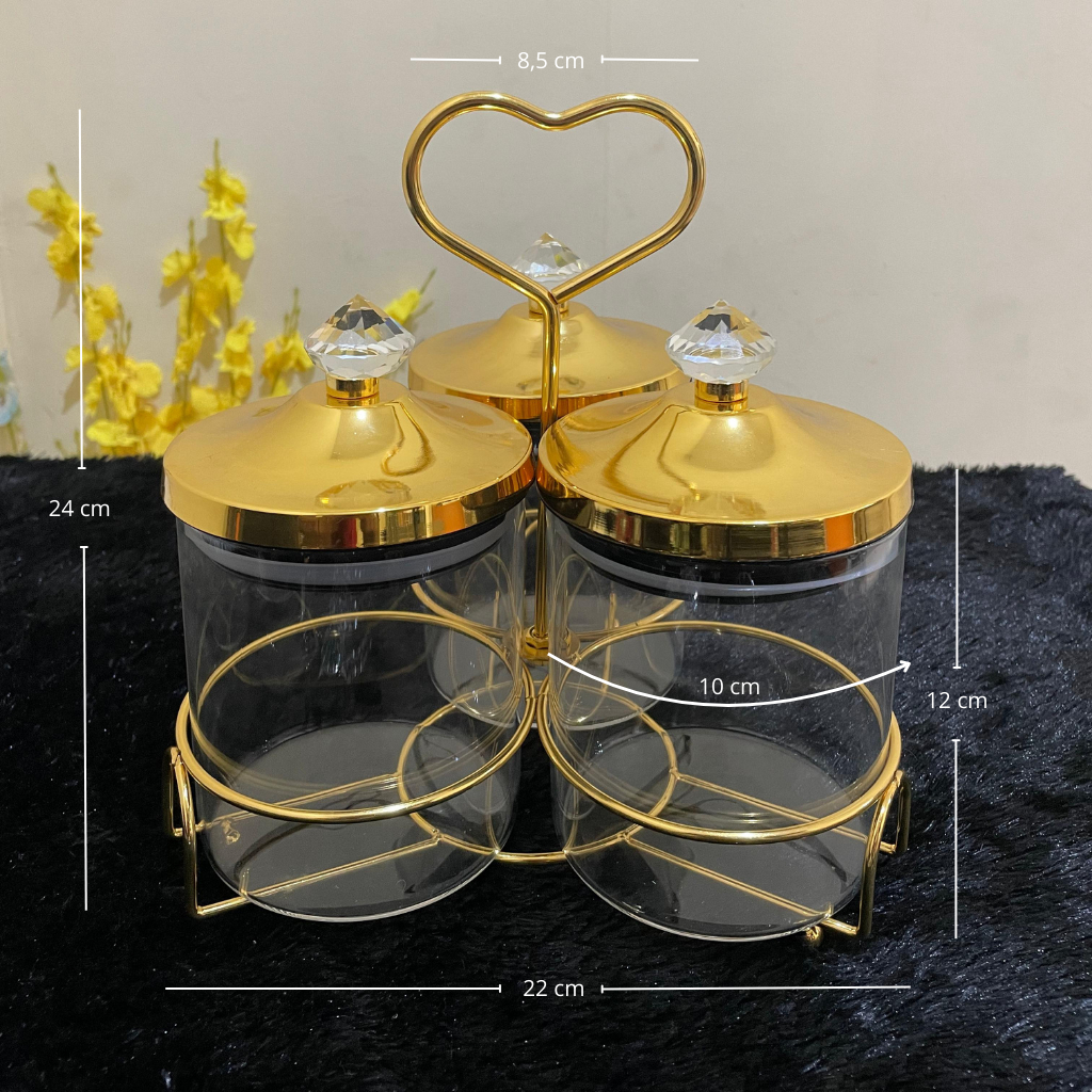 Jual Jar love kedap udara / Toples multifungsi / Toples Kaca Jar Love ...