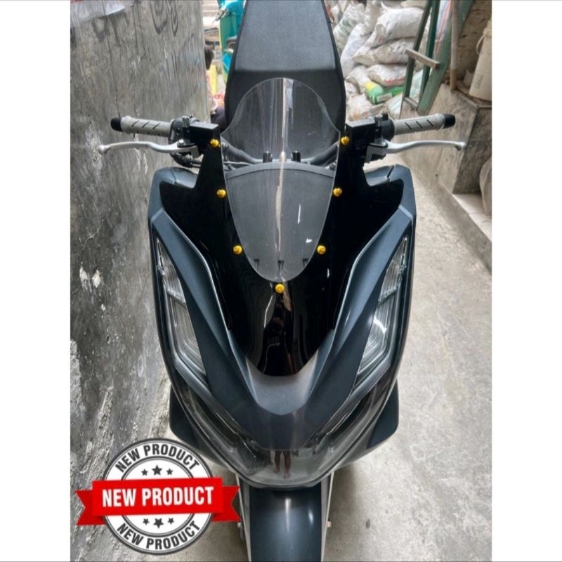 Jual Visor Windshield Tameng Honda PCX 160 TWOTONE JENONG 3mm | Shopee ...