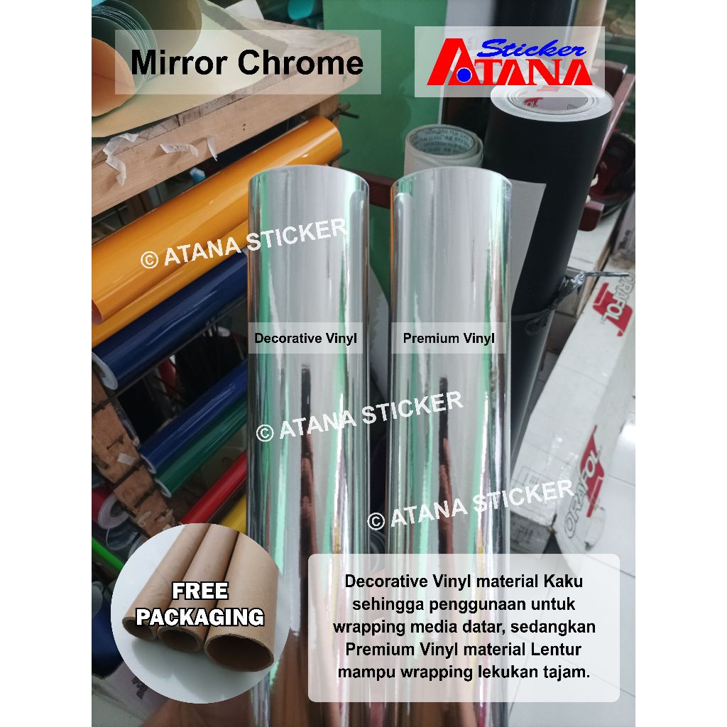 Jual Skotlet Chrome Silver Perak Mirror Crome Crom Krum Metalik Film ...