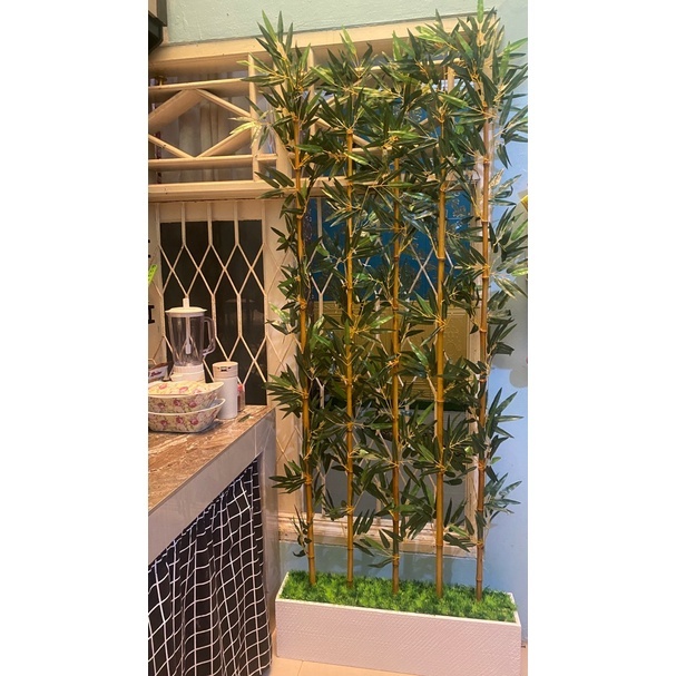 Jual Bambu partisi TINGGI 170cm Pot partisi 50cm & 60cm / bambu partisi ...