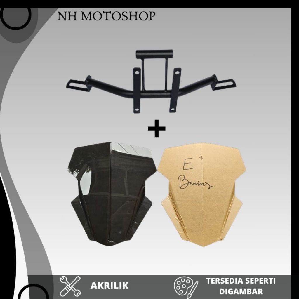 Jual PAKET BRACKET VISOR BREKET VISOR WINDSHIELD SUPRA X BLADE NEW OLD ...