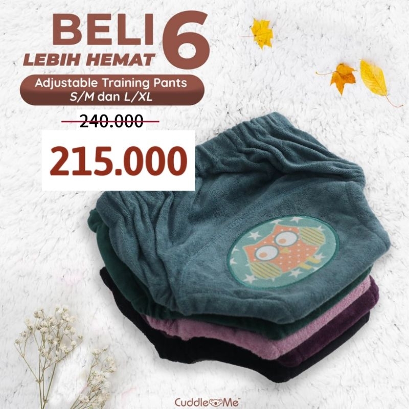 Jual PAKET HEMAT 3 dan 6 PCS Cuddle Me Adjustable Training Pants Celana ...
