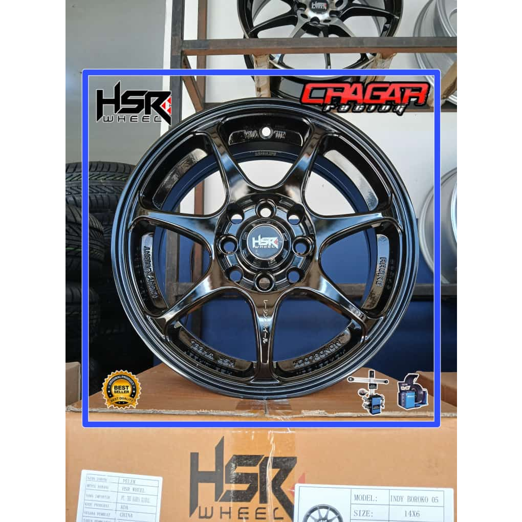 Jual Velg Mobil Hsr Sebunsuta R14 Lubang 4 Cocok Buat Brio Agya Ayla ...