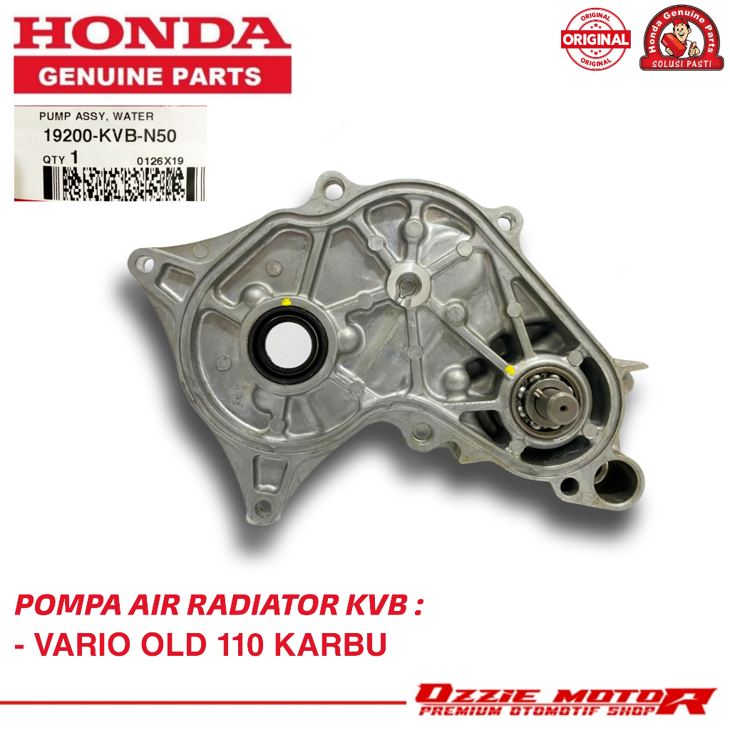 Jual HONDA GENUINE PARTS POMPA AIR RADIATOR MOTOR WATER PUMP ASSY HONDA ...