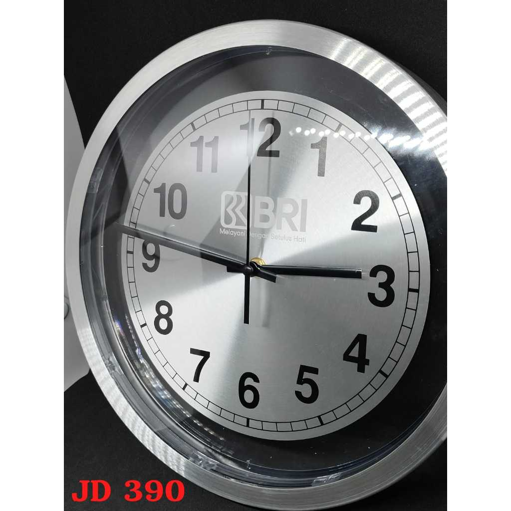 Jual JD 390 I Jam Dinding Bulat I Jam Dinding Aluminium I Bisa Custom ...