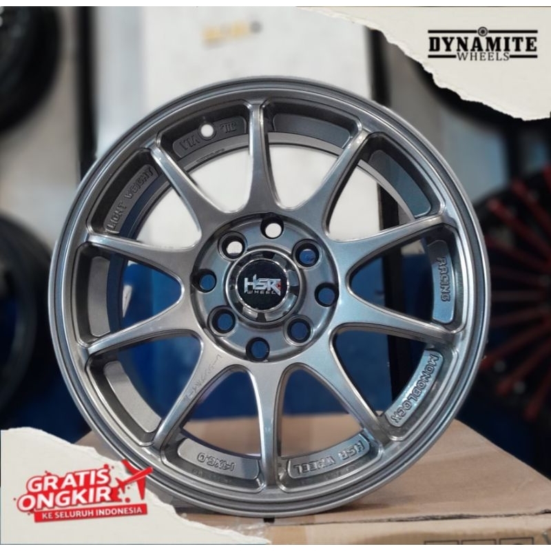 Jual Velg Racing Mobil Honda Brio Ring 14 HSR INDY Terbaru Baut 4 Pcd 4 x 100 4 x 114,3 Buat ...