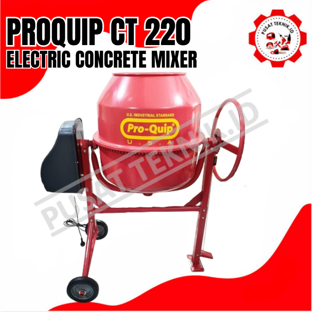 Jual MESIN MOLEN PENGADUK SEMEN CT 220 PROQUIP CONCRETE MIXER MOLEN LISTRIK PROQUIP CT220 ...