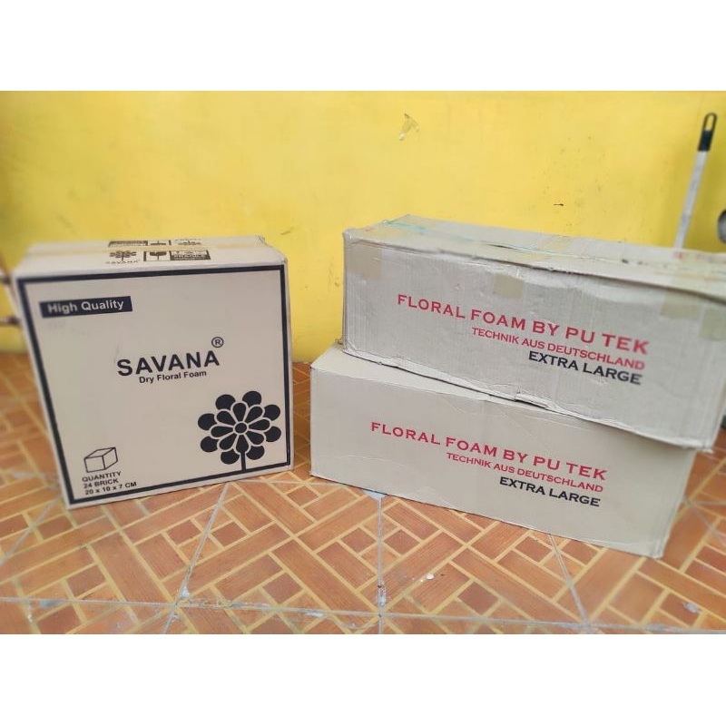 Jual busa 1dus 24 pcs / floral foam / busa artificial / busa kering ...