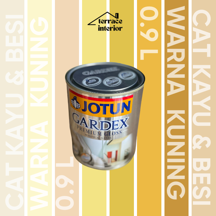 Jual Cat Kayu & Besi Gardex Warna Kuning Premium Gloss Jotun 0.9 L ...