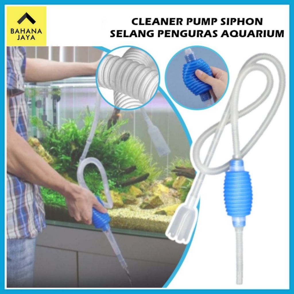 Jual Alat Penguras Air Aquarium / Cleaner Pump Siphon Manual / Selang Pompa Penyedot Pembersih ...
