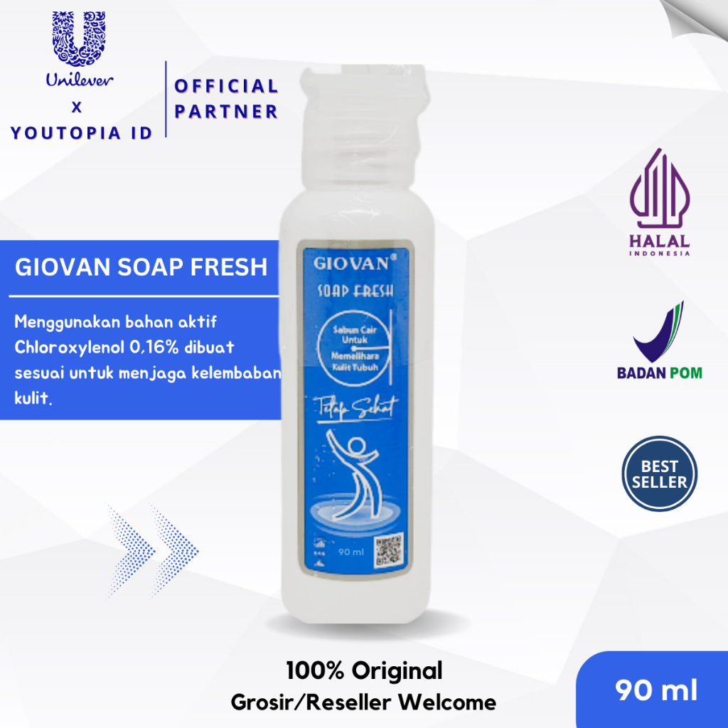 Jual SABUN GIOVAN SOAP FRESH BIANG KERINGAT / GATAL-GATAL / Sabun Cair ...