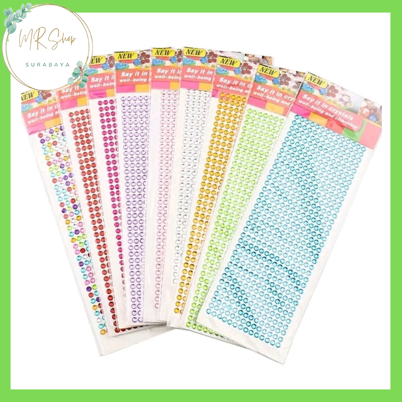Jual Sticker Stiker Diamond Manik Manik Kerajinan Scrapbook Make Up uk ...