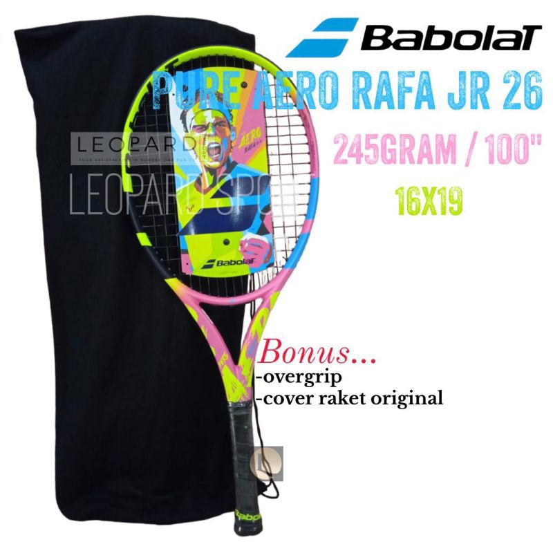 Jual Raket Tenis Babolat Pure Aero Rafa JR 26 100" / 245gr | Shopee Indonesia