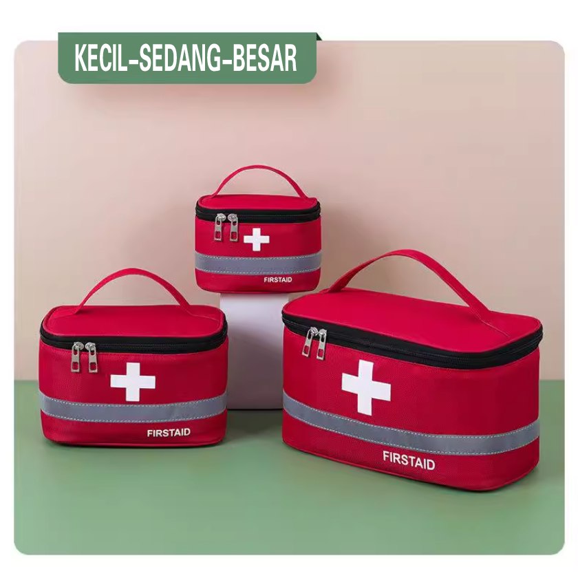 Jual First Aid Kit Medicine Strong Bag Fortable Medical Kit Storage ...