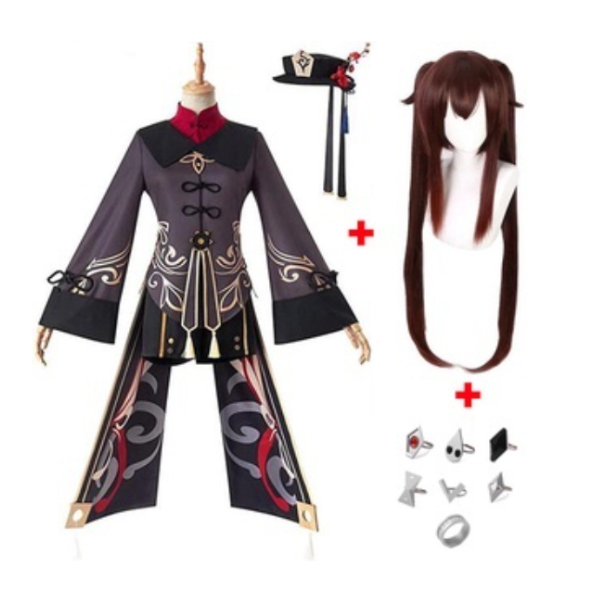 Jual Permainan Genshin Dampak Hutao Cosplay Kostum Seragam Wig Topi ...