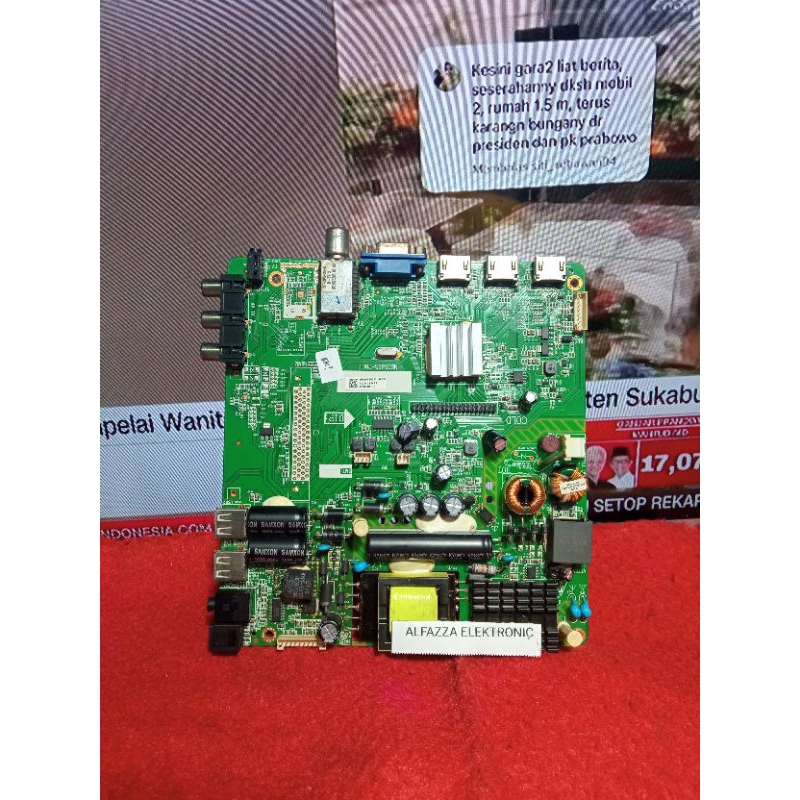 Jual MESIN TV LED PHILIPS 43PFT4002S - MB MAINBOARD MOTERBOARD KOMPONEN MOBO MICOM MODUL TV ...