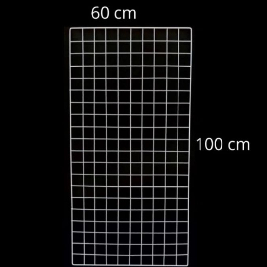 Jual RAM JARING KAWAT PUTIH UKURAN 60CM X 100CM DISPLAY AKSESORIS ...