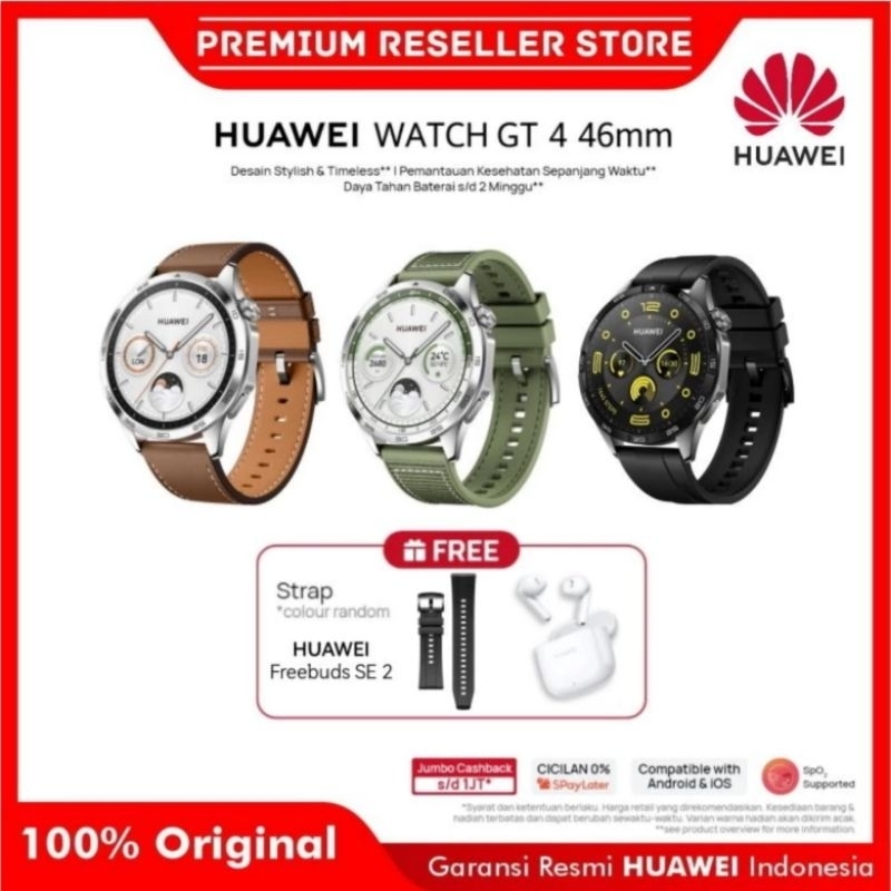Jual Huawei Watch GT4 GT 4 46MM GT4 41MM Garansi Resmi | Shopee Indonesia