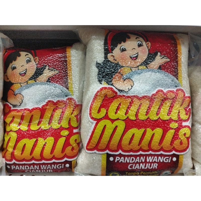Jual BERAS PREMIUM CANTIK MANIS PANDAN WANGI CIANJUR 5 KG / HOKAIRI ...