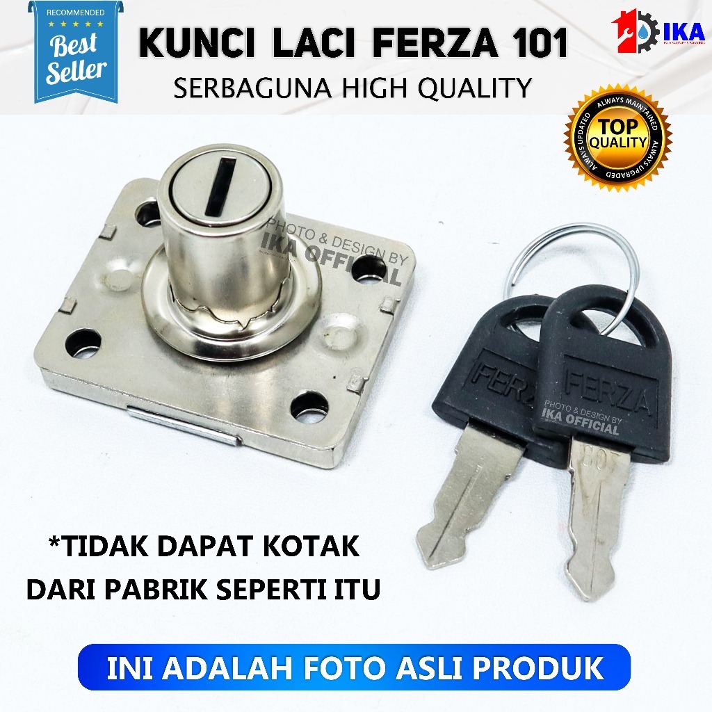Jual Kunci laci Kecil FERZA 101 / kunci lemari / skrup sekrup / Kunci laci lemari Drawer lock ...