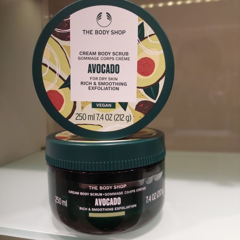 Jual The Body Shop Avocado Body Scrub 250ml | Shopee Indonesia