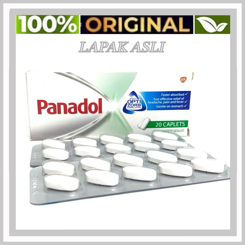 Jual PANADOL WITH OPTIZORB Singapore 20 Caplets | Shopee Indonesia