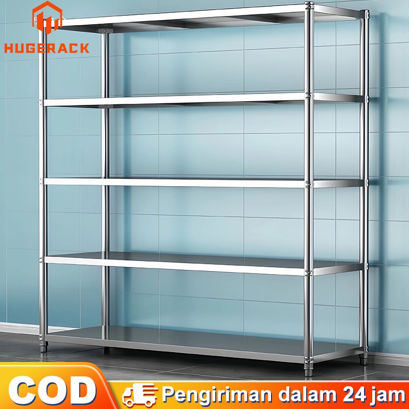 Jual Rak Dapur Rak Susun Stainless Steel Rak Oven Rak Penyimpanan 5 ...
