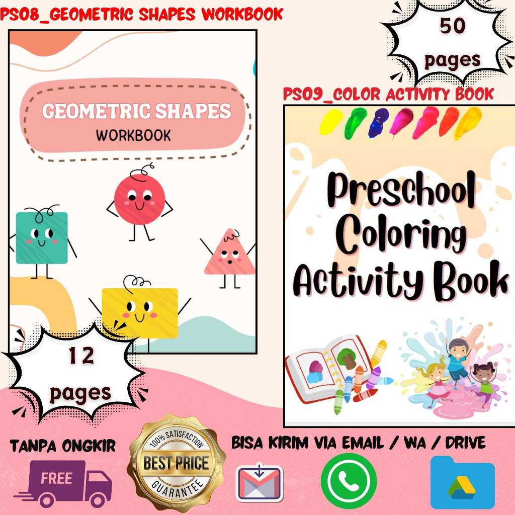 Jual PS10_Maze for Kids lembar kerja labirin bergambar preschool ...