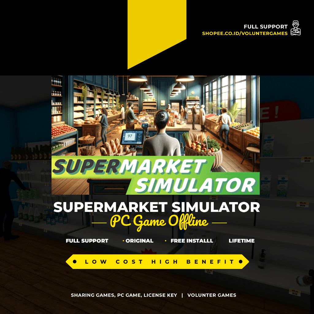 Jual SUPERMARKET SIMULATOR PC GAME OFFLINE | Shopee Indonesia